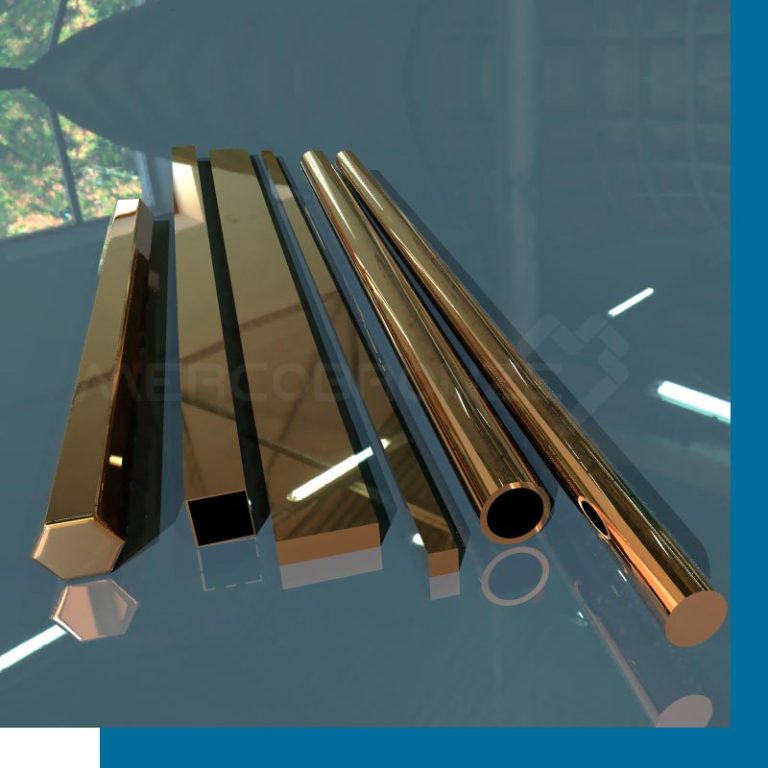 Barra de bronce - Barra de bronce maciza y hueca. - Mercobronze